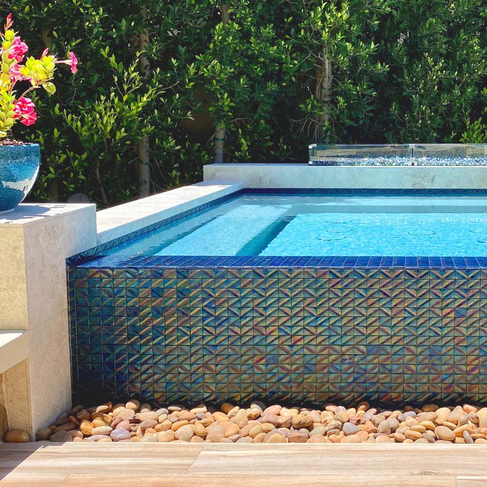 ZOETIC Cast Glass Dimensional Mosaic Tile – Oceanside Glass & Tile