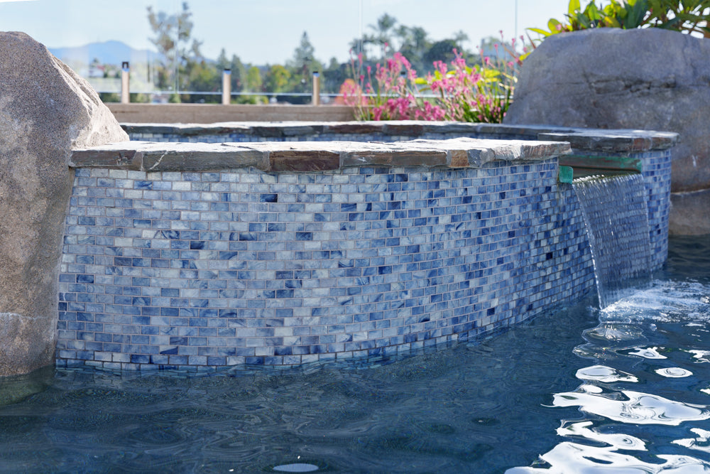 Cast Glass Tile — 1x2 Mosaic Offset | Oceanside Glass & Tile